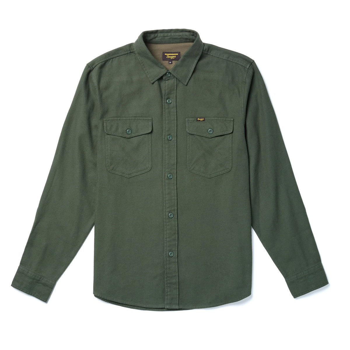 Seager - Calico Flannel - Dark Moss