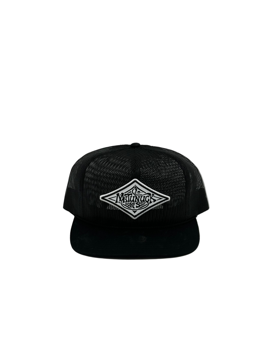 Full Mesh Diamond Logo Hat - Black